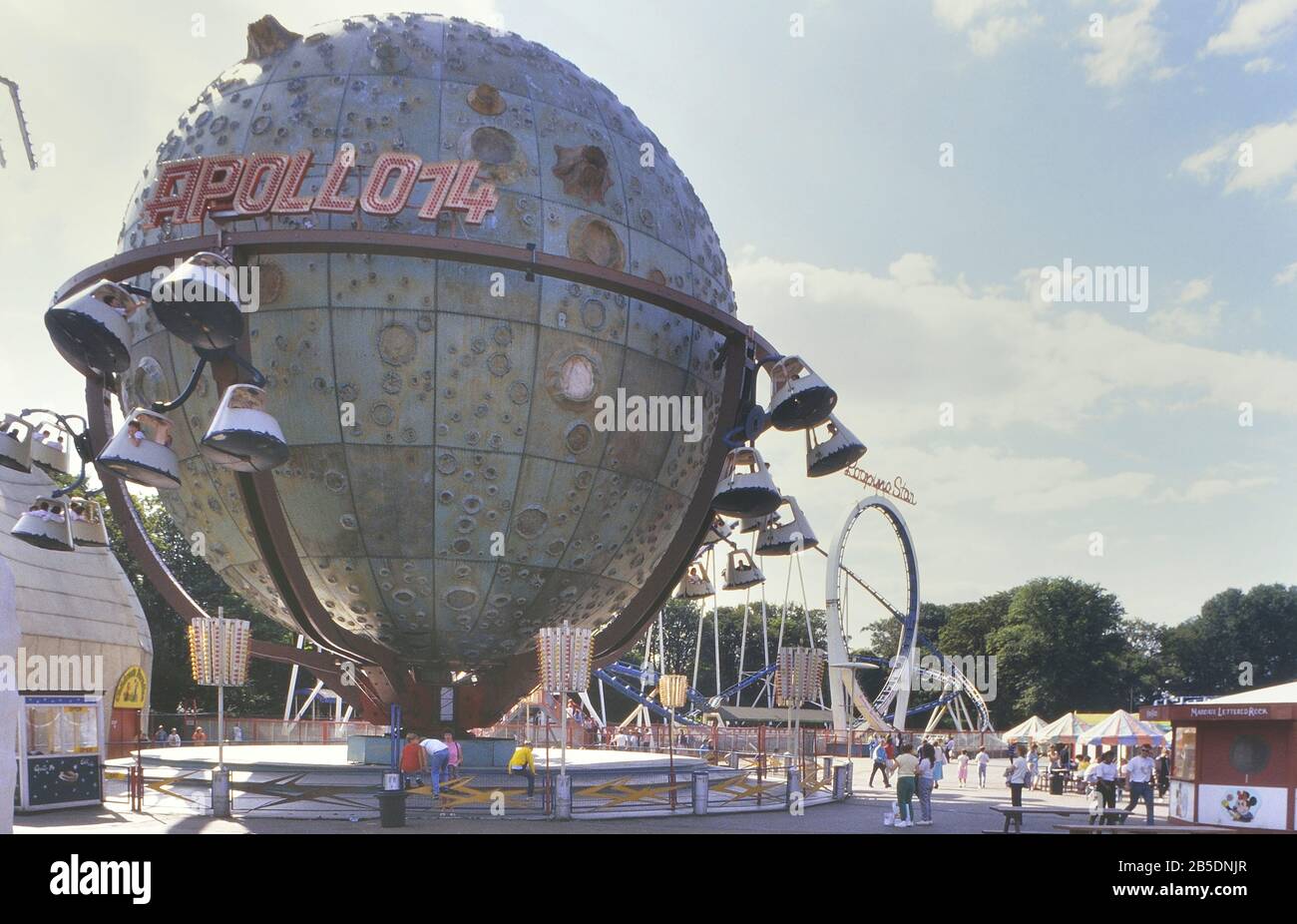 Apollo 14 ride, Dreamland Margate. Kent. England, UK. Circa 1980s Stock ...