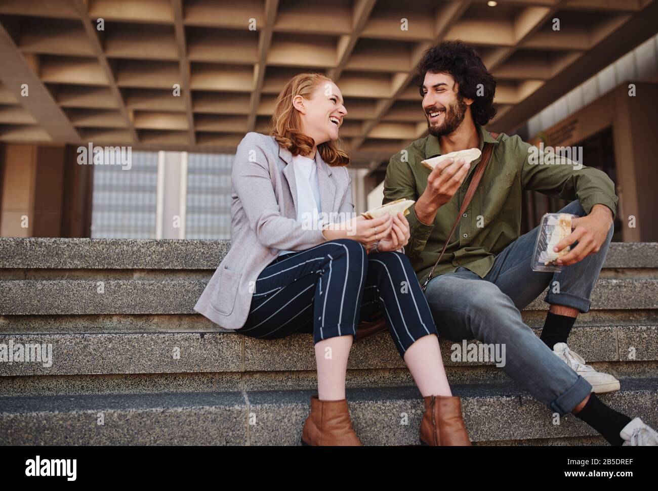 Man eating stairs hi-res stock photography and images - Alamy