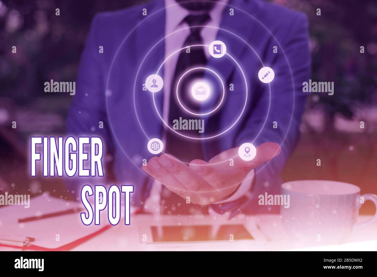 Word writing text Finger Spot. Business photo showcasing Small ...