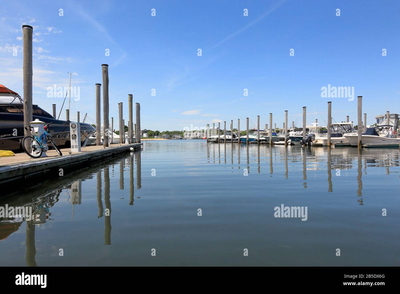 View of Hyannis Harbor, Cape Cod, Massachusetts, USA Stock Photo - Alamy