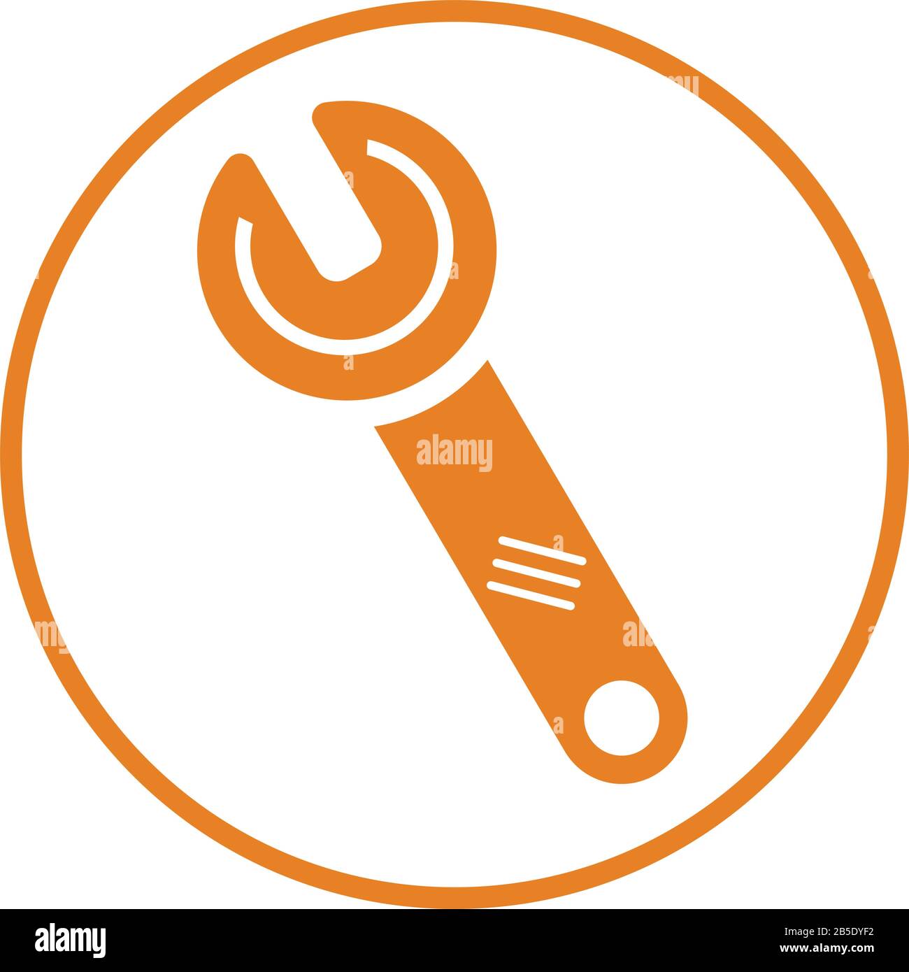Well organized and fully editable Vector Wrench icon, construction ...