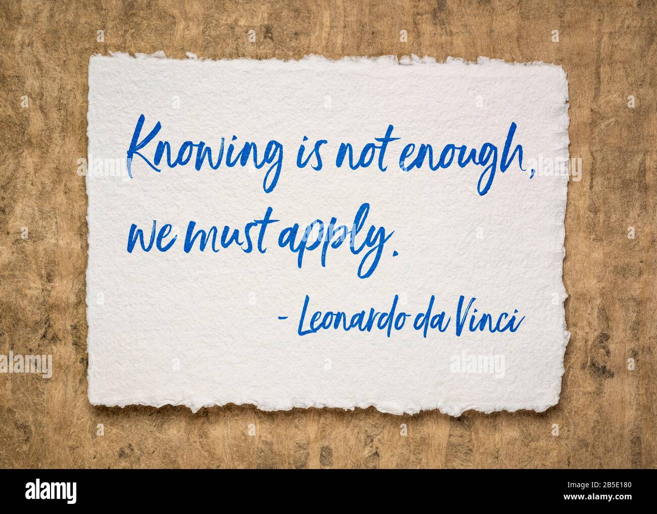 Knowing is not enough, we must apply - motivational quote by ...