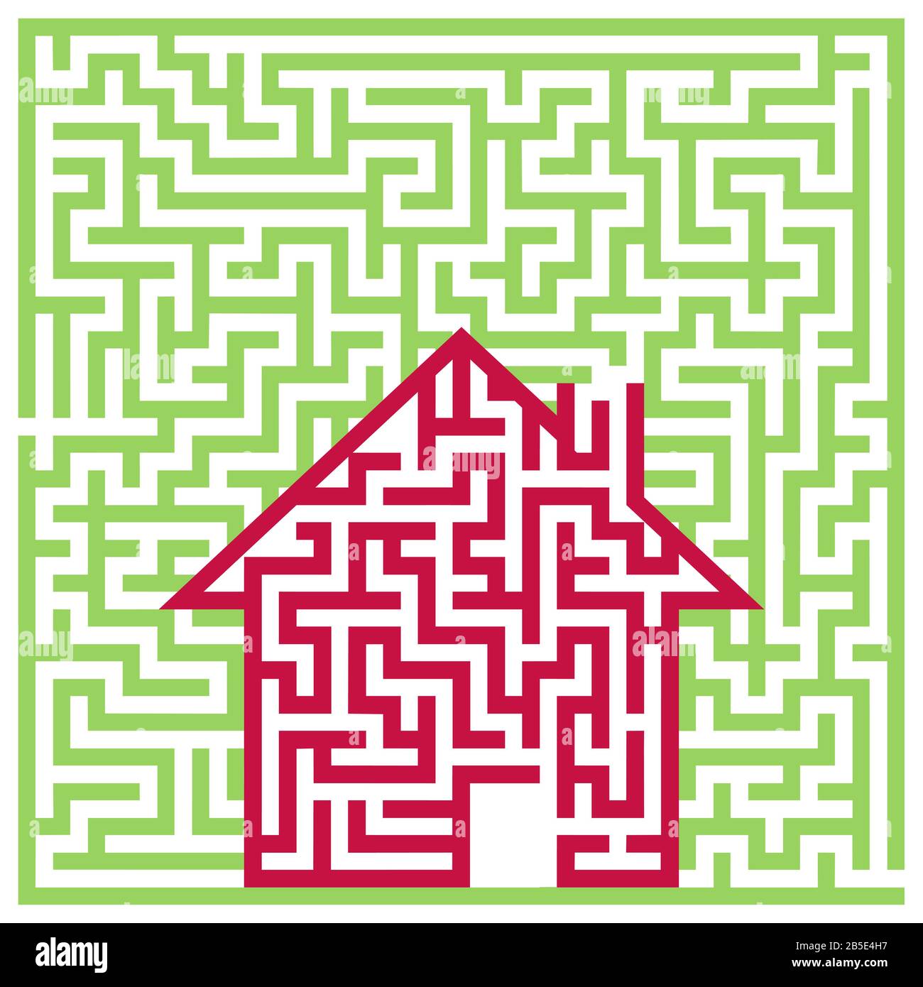 Maze building Cut Out Stock Images & Pictures - Alamy
