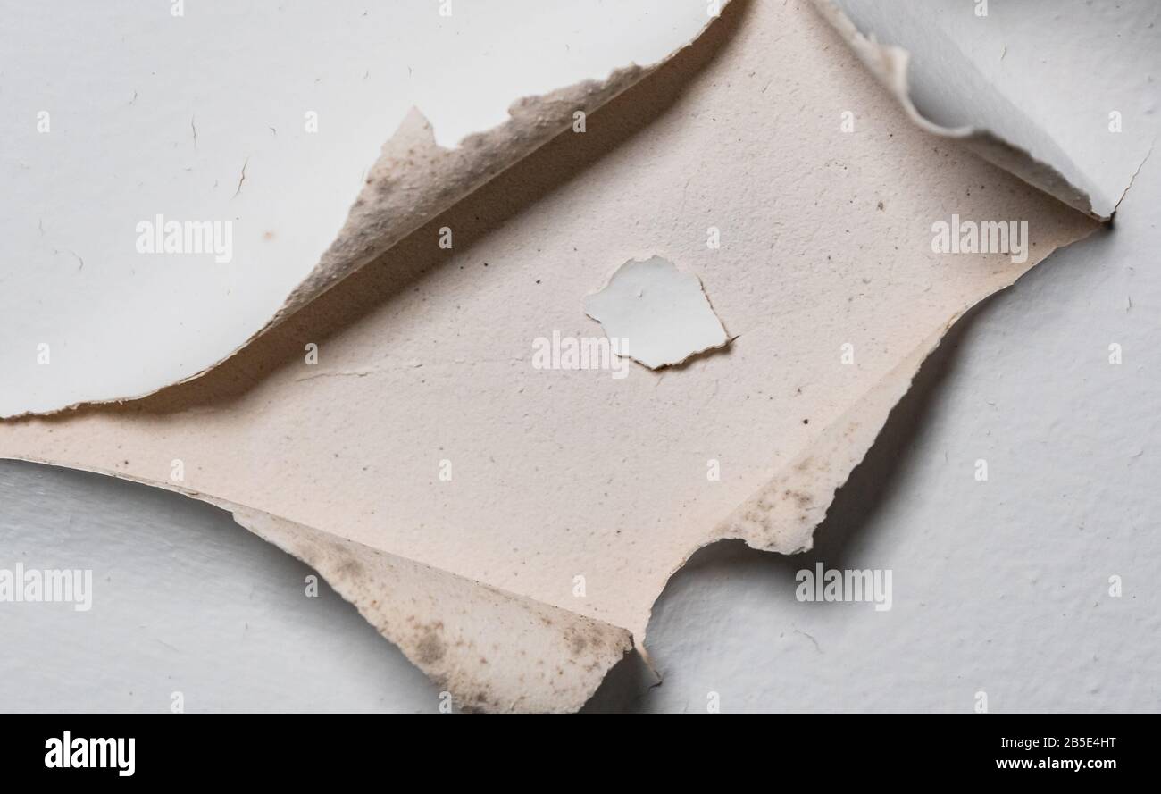 Old white cracked plaster wall surface for background or texture Stock ...
