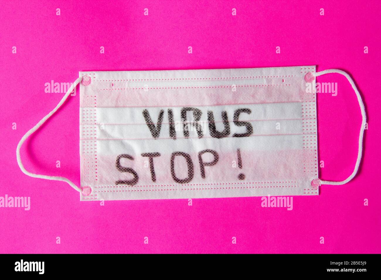 Medical mask to protect the face from bacteria. Health protection ...