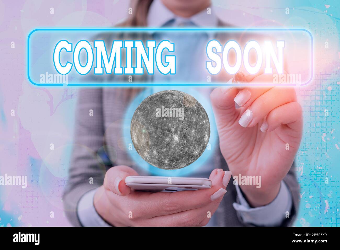 Text sign showing Coming Soon. Business photo text something is going ...
