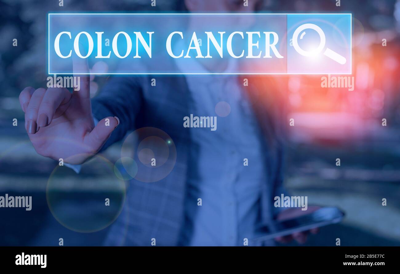 Word writing text Colon Cancer. Business photo showcasing the ...