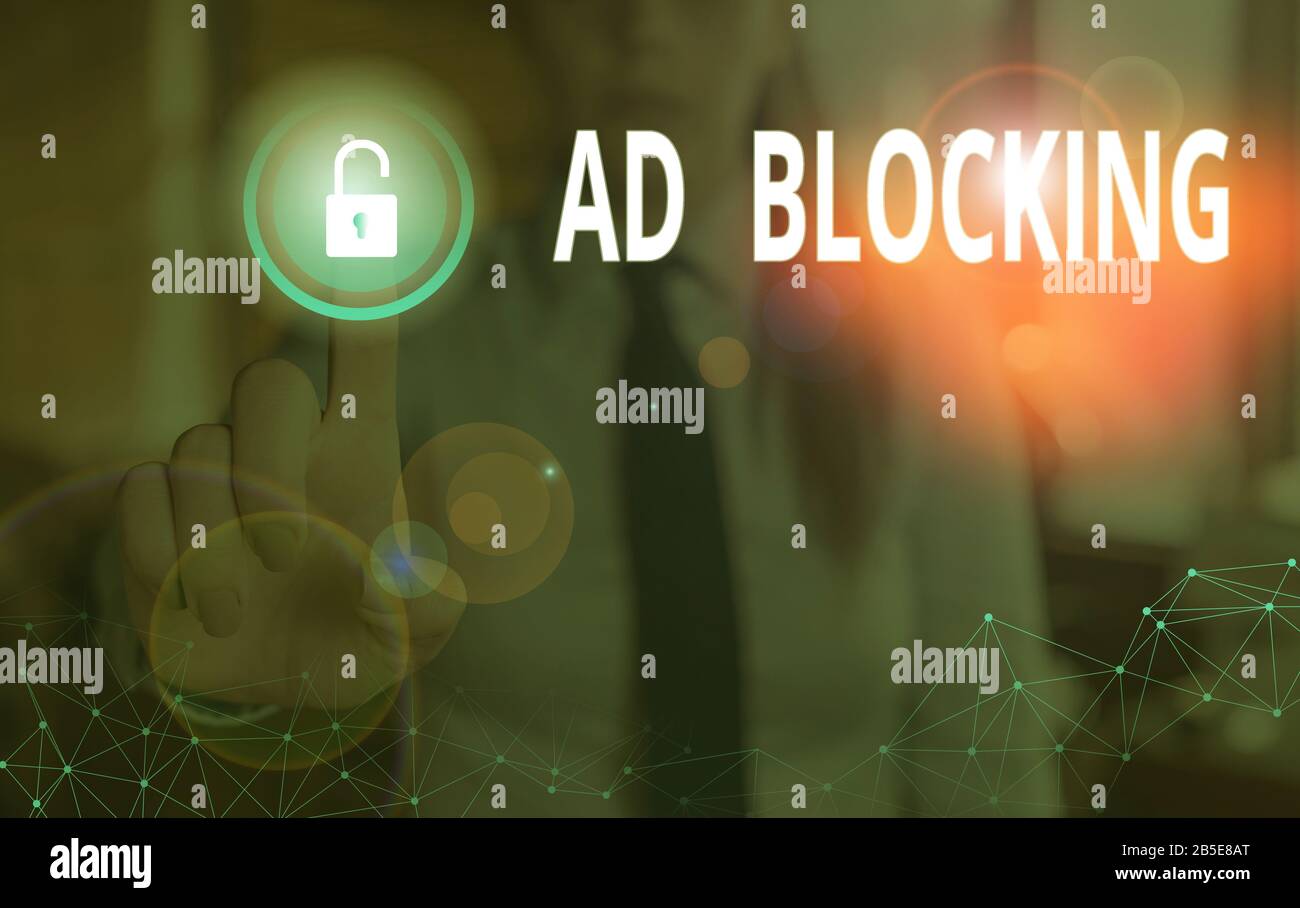 Handwriting Text Writing Ad Blocking Conceptual Photo Program That