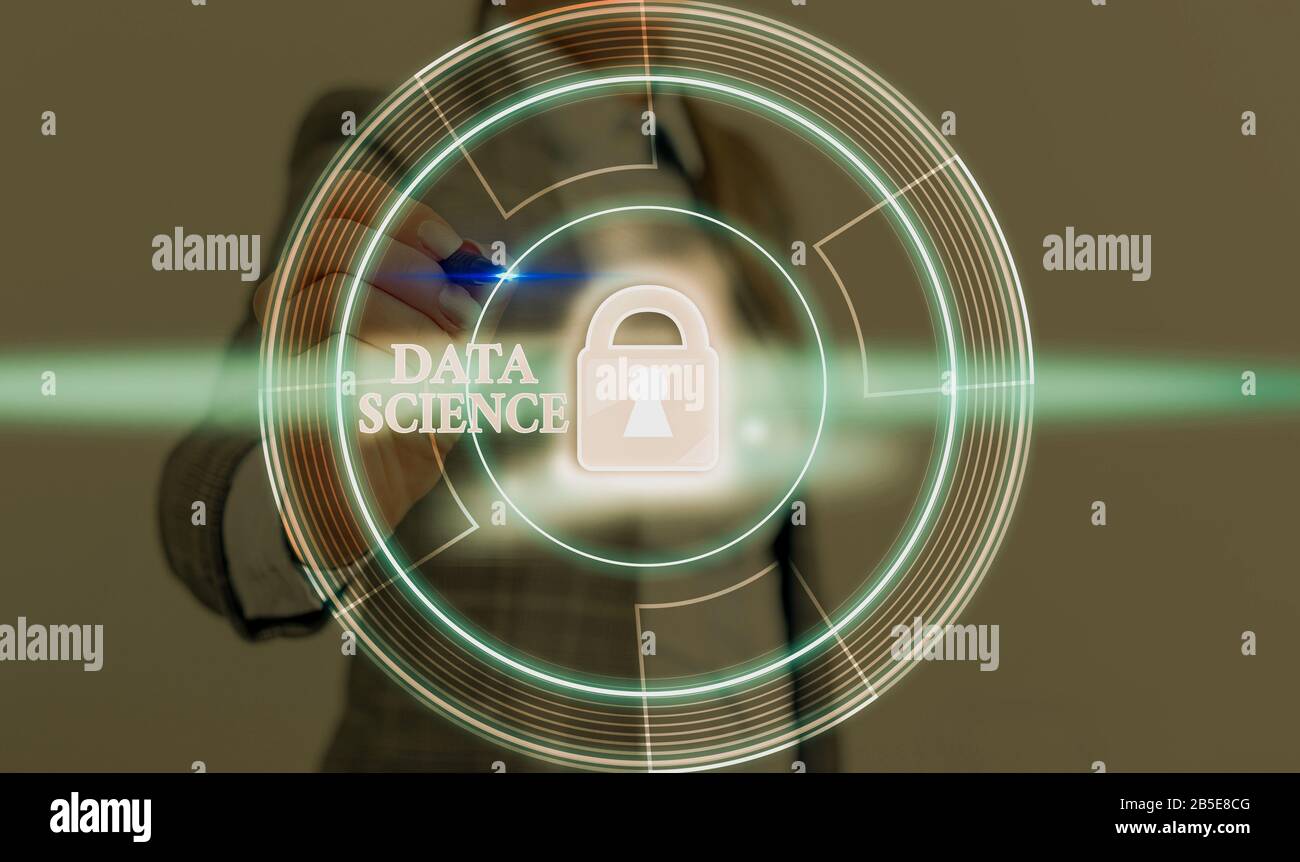 Conceptual hand writing showing Data Science. Concept meaning ...