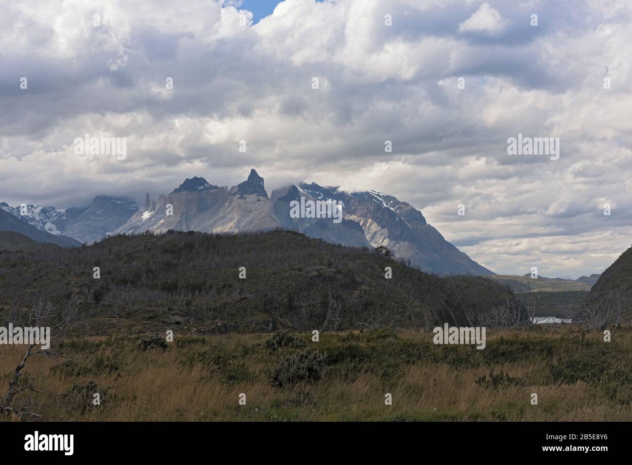 Panorama of Torres del Paine National Park, Patagonia, Chile Stock ...