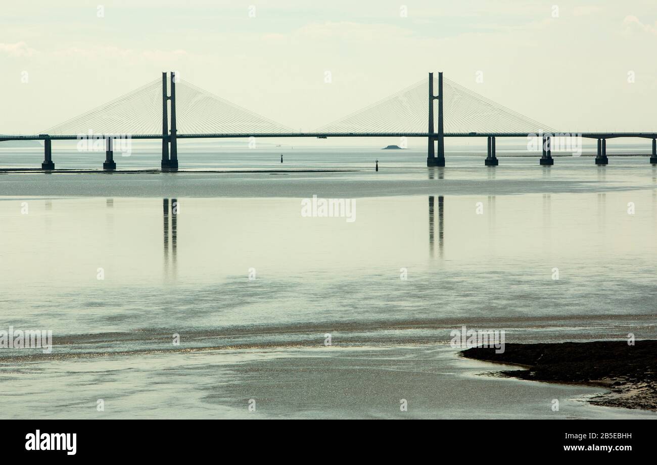 The Prince of Wales Bridge second (new) Severn suspension bridge ...