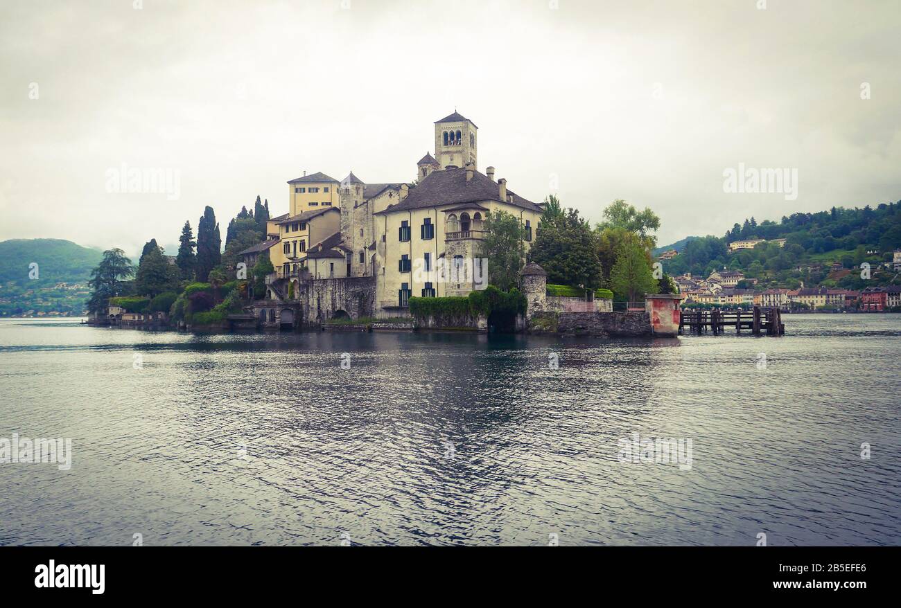 Isola San Giulio, Lake Orta, Italy Stock Photo - Alamy