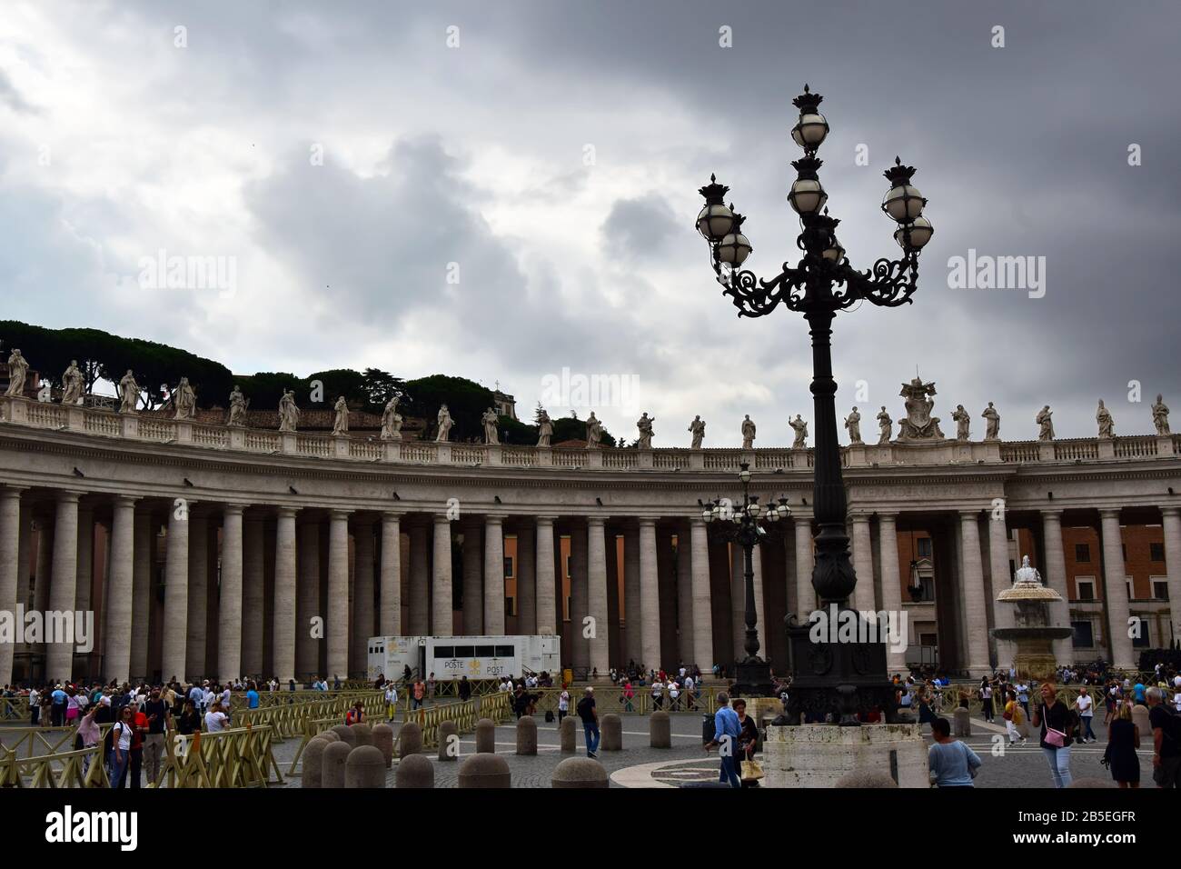 Vatican Obelisk, Maderno Fountain, Bernini´s Colonnade and Saint Peter ...
