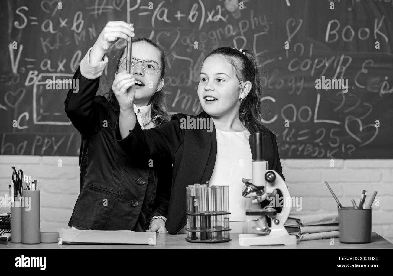 School project investigation. School experiment. Science concept ...