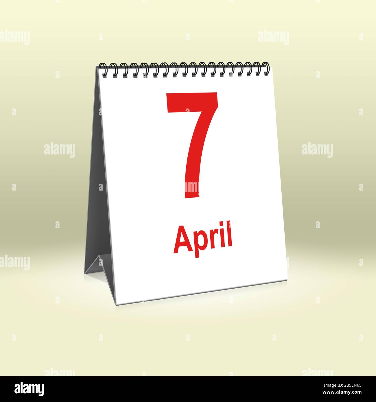 A calendar for the desk shows April 7th | Ein Kalender für den ...