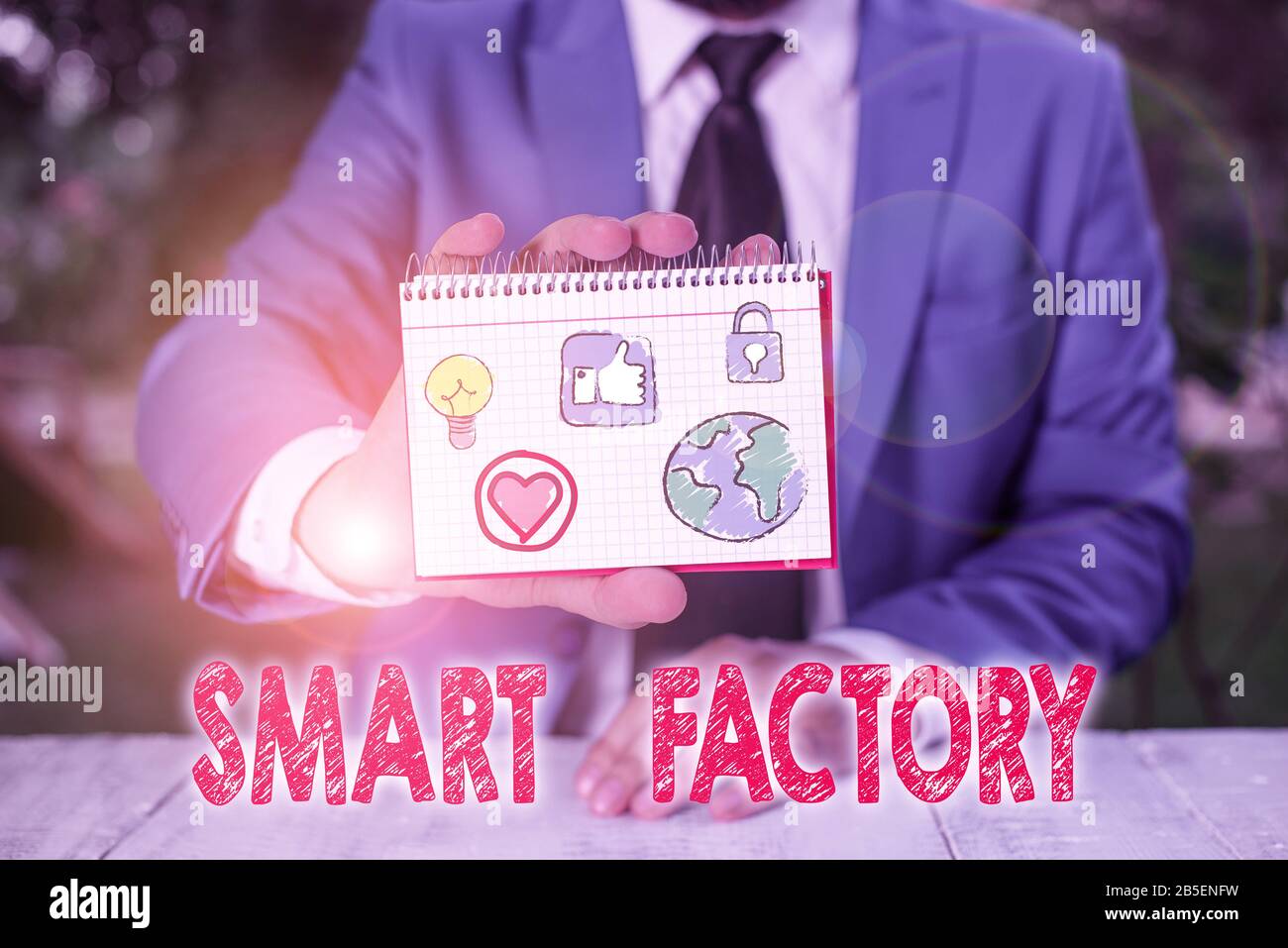 Word writing text Smart Factory. Business photo showcasing A highly ...