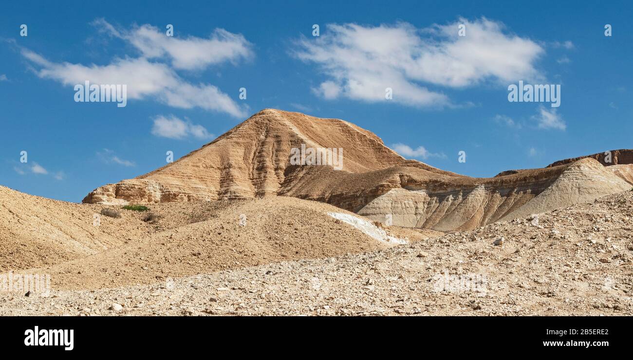 cone shaped hill known as keren akev rises above the nahal akev stream ...