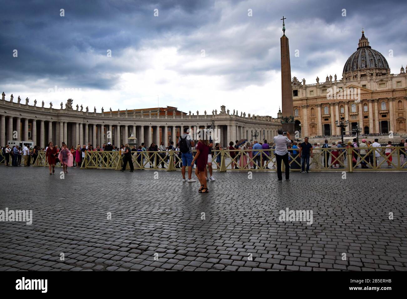 Vatican Obelisk, Maderno Fountain, Bernini´s Colonnade and Saint Peter ...