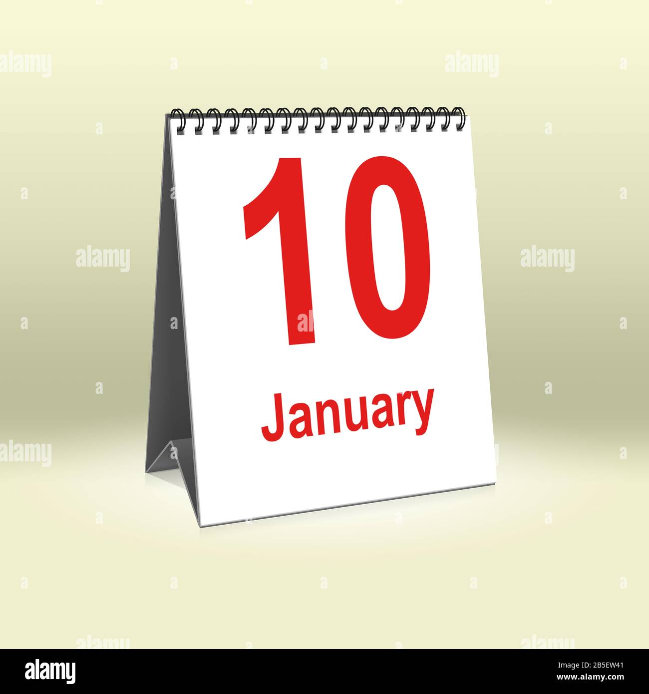A calendar for the desk shows January 10th | Ein Kalender für den ...