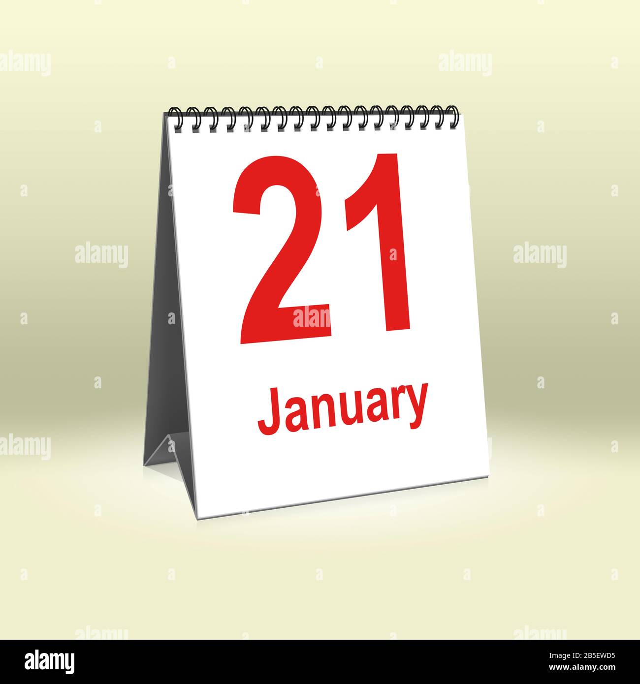 A calendar for the desk shows January 21th | Ein Kalender für den ...