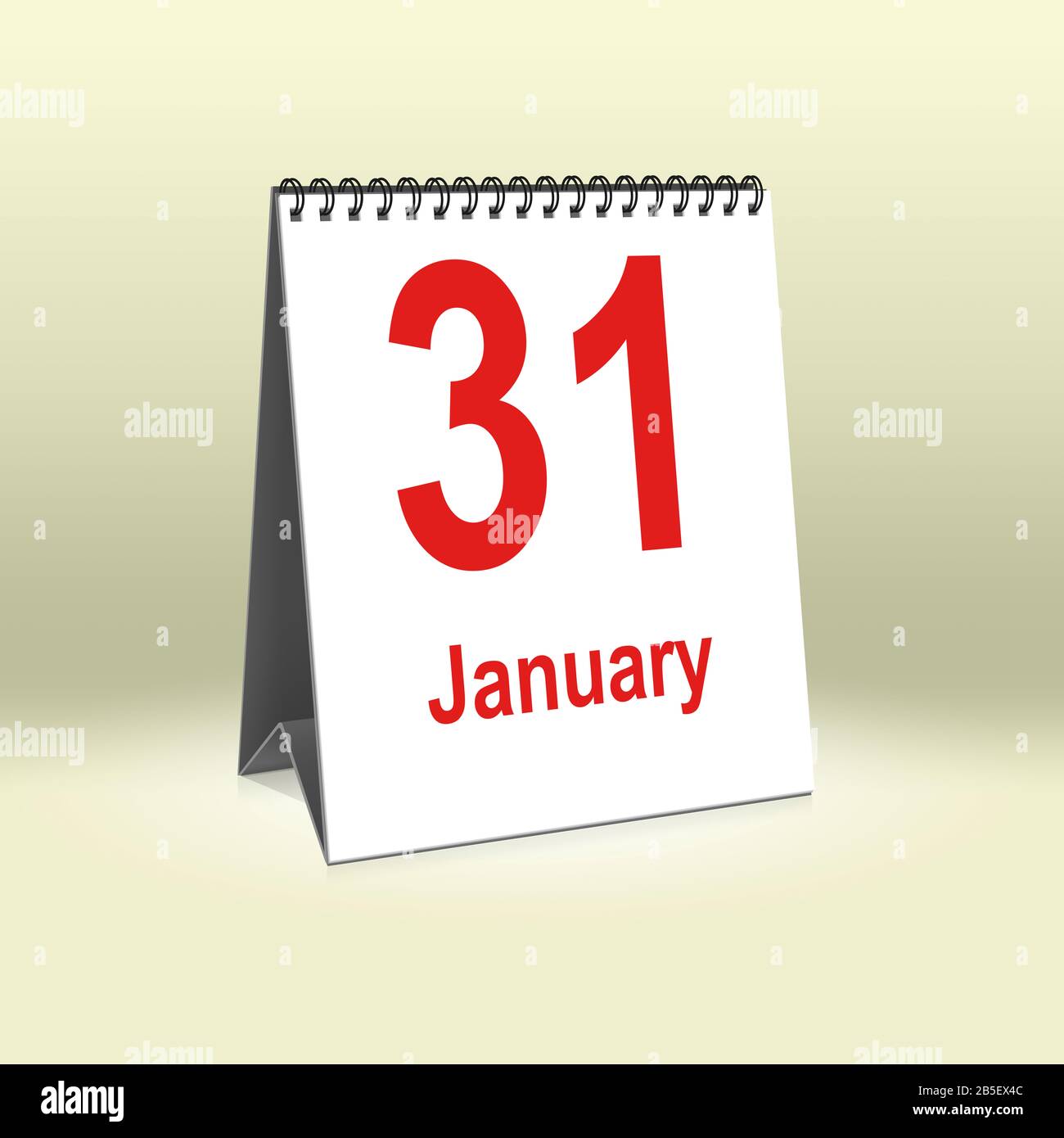 A calendar for the desk shows January 31th | Ein Kalender für den ...