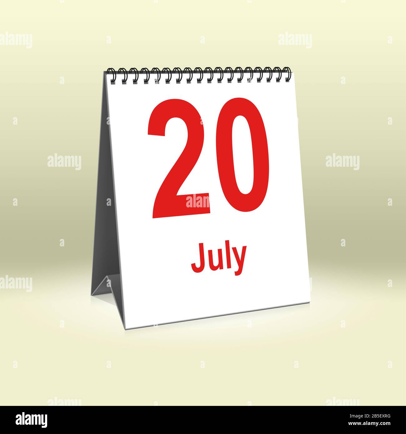 A calendar for the desk shows July 20th | Ein Kalender für den ...