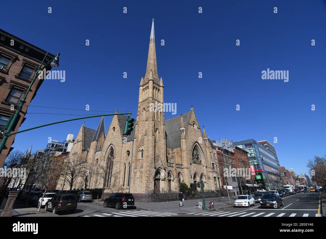 Harlem street view, New York City, USA Stock Photo - Alamy