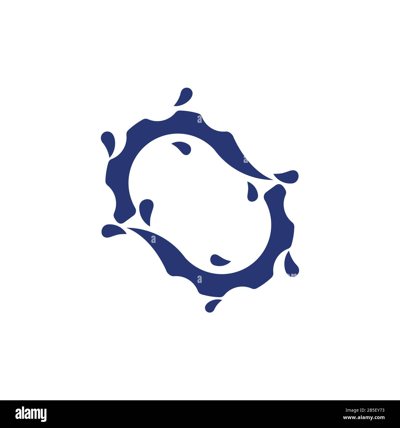 cog wheel water power shape symbol logo vector Stock Vector Image & Art ...