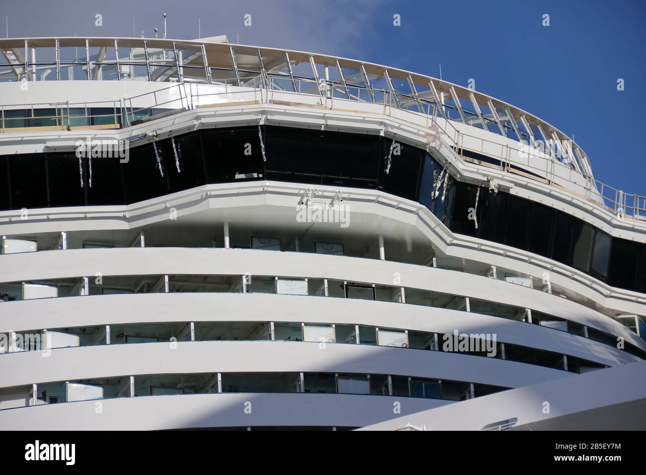 Iona Cruise Ship New Cruise Ship, Iona, Alongside. Port Of