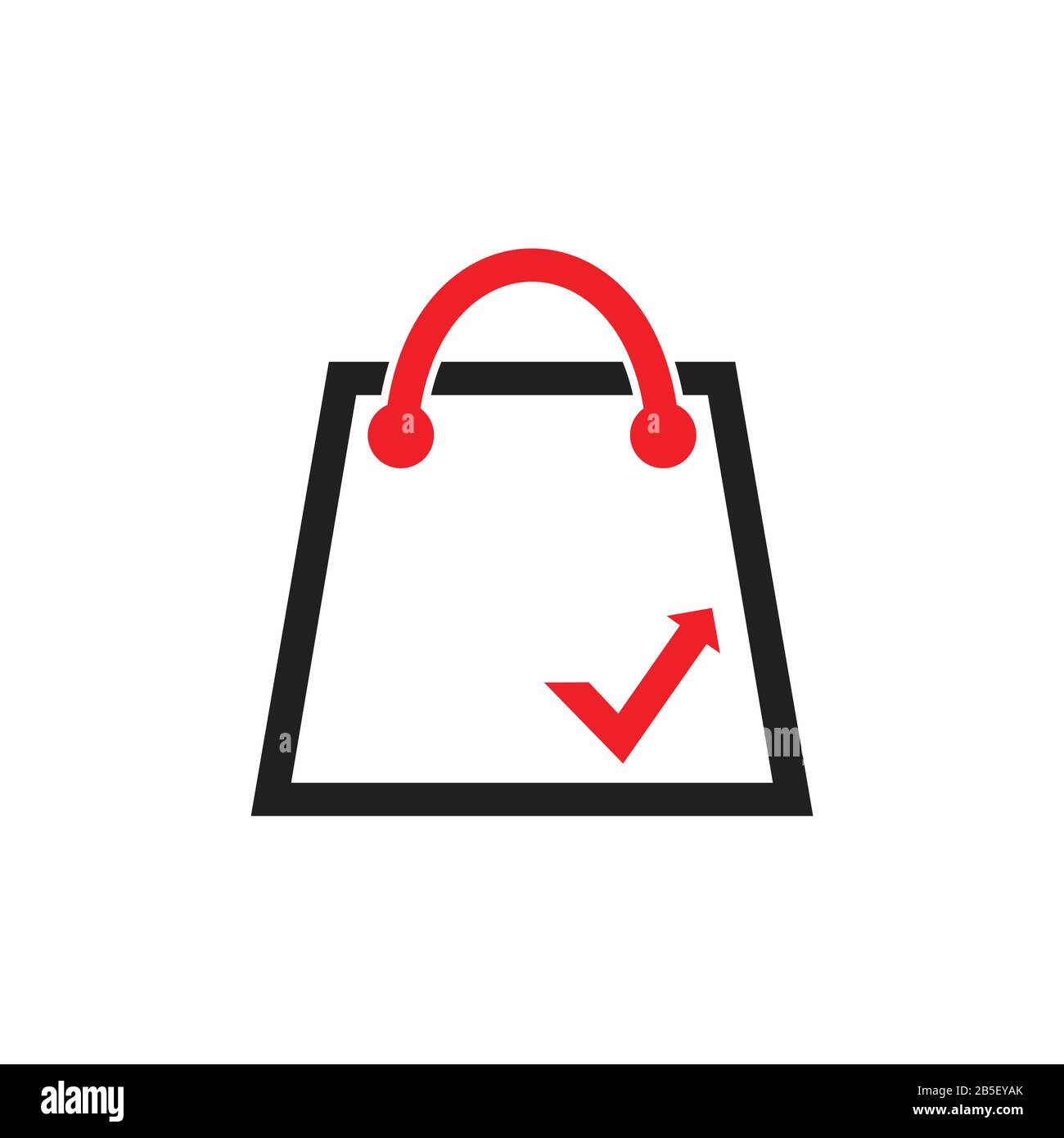shopping bag arrow simple deign decoration vector Stock Vector Image ...