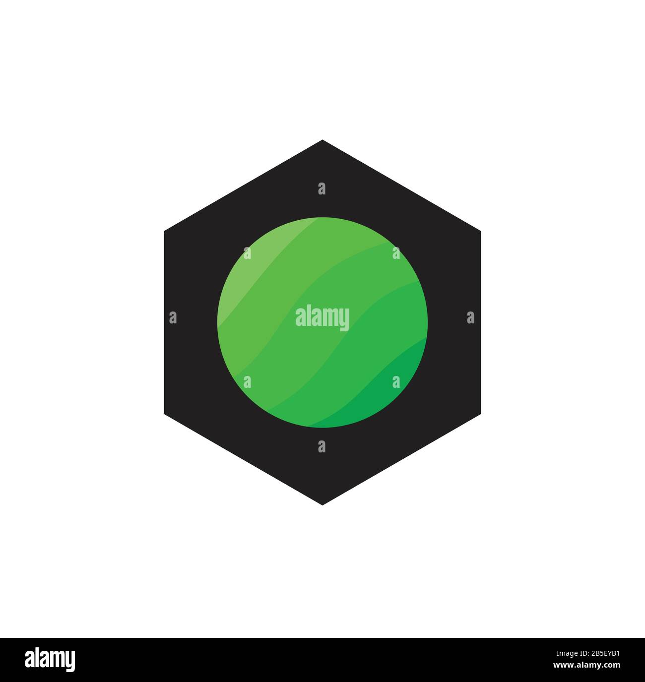 gradient green planet earth symbol logo vector Stock Vector Image & Art ...