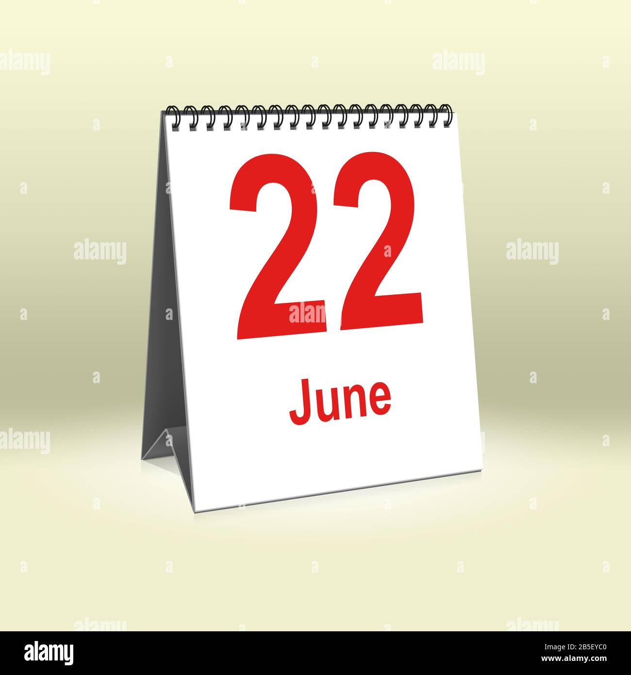 A calendar for the desk shows June 22th | Ein Kalender für den ...