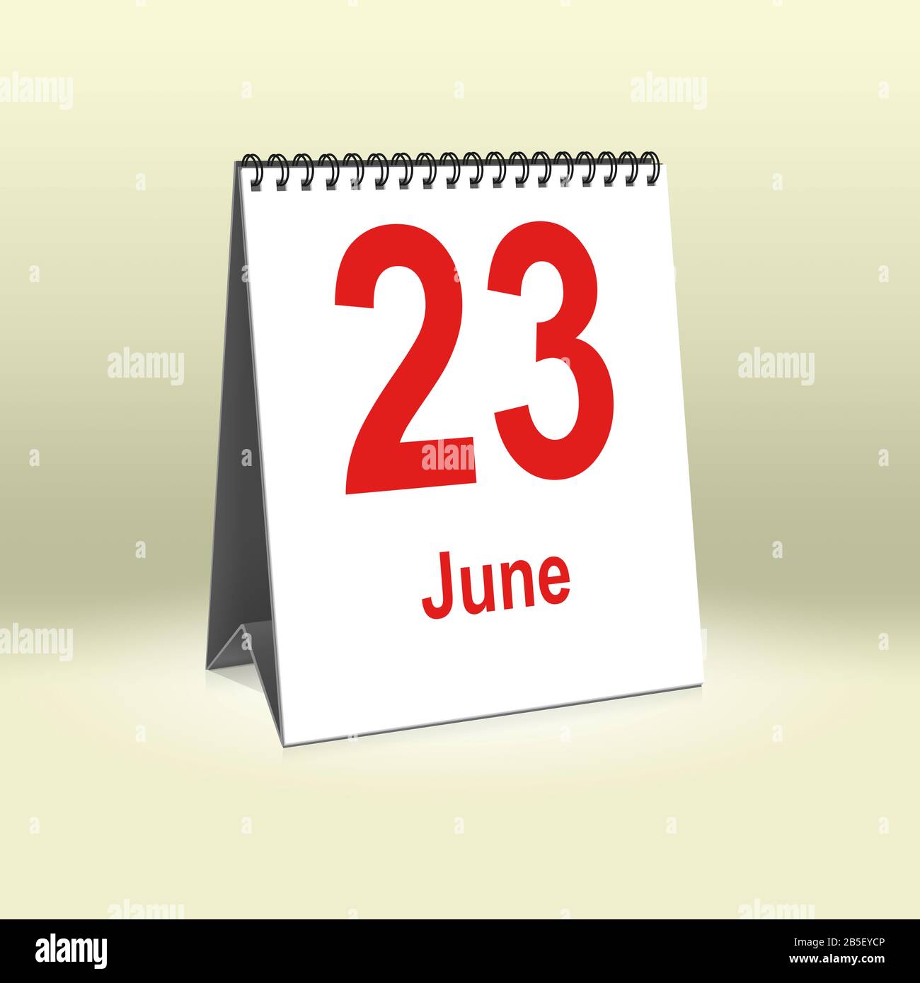 A calendar for the desk shows June 23th | Ein Kalender für den ...