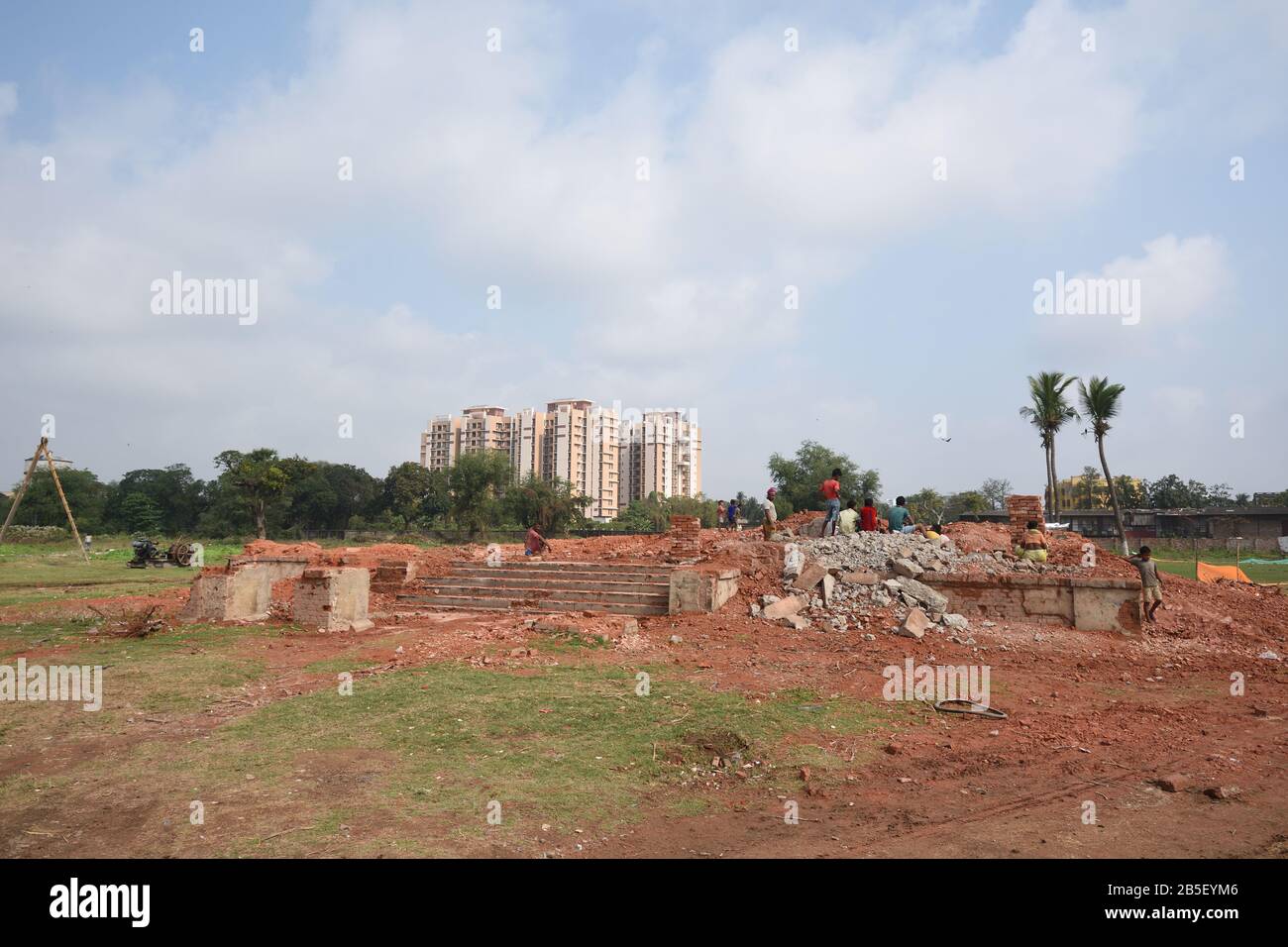 Remains of the Lalkuthi, a British era house of Rani Rashmoni (1793 ...