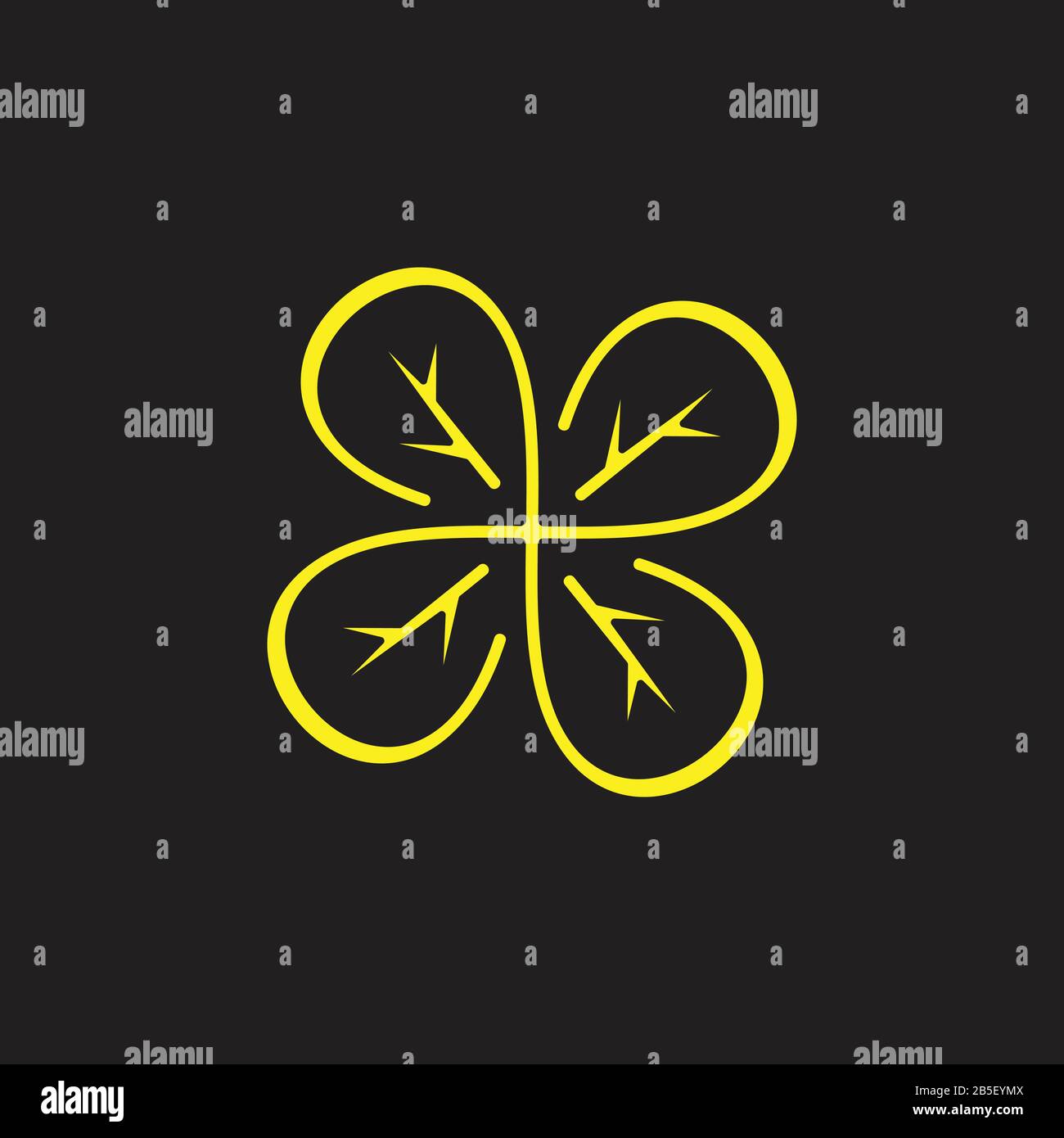 infinity thin linear leaf logo vector Stock Vector Image & Art - Alamy