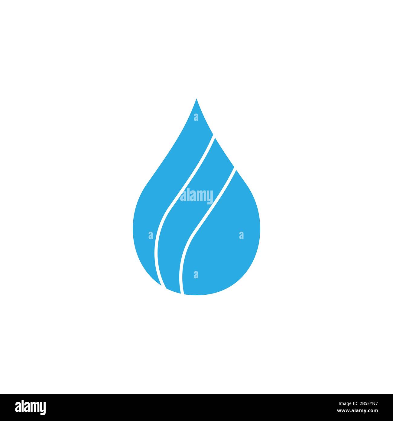simple geometric curves drop water logo vector Stock Vector Image & Art ...