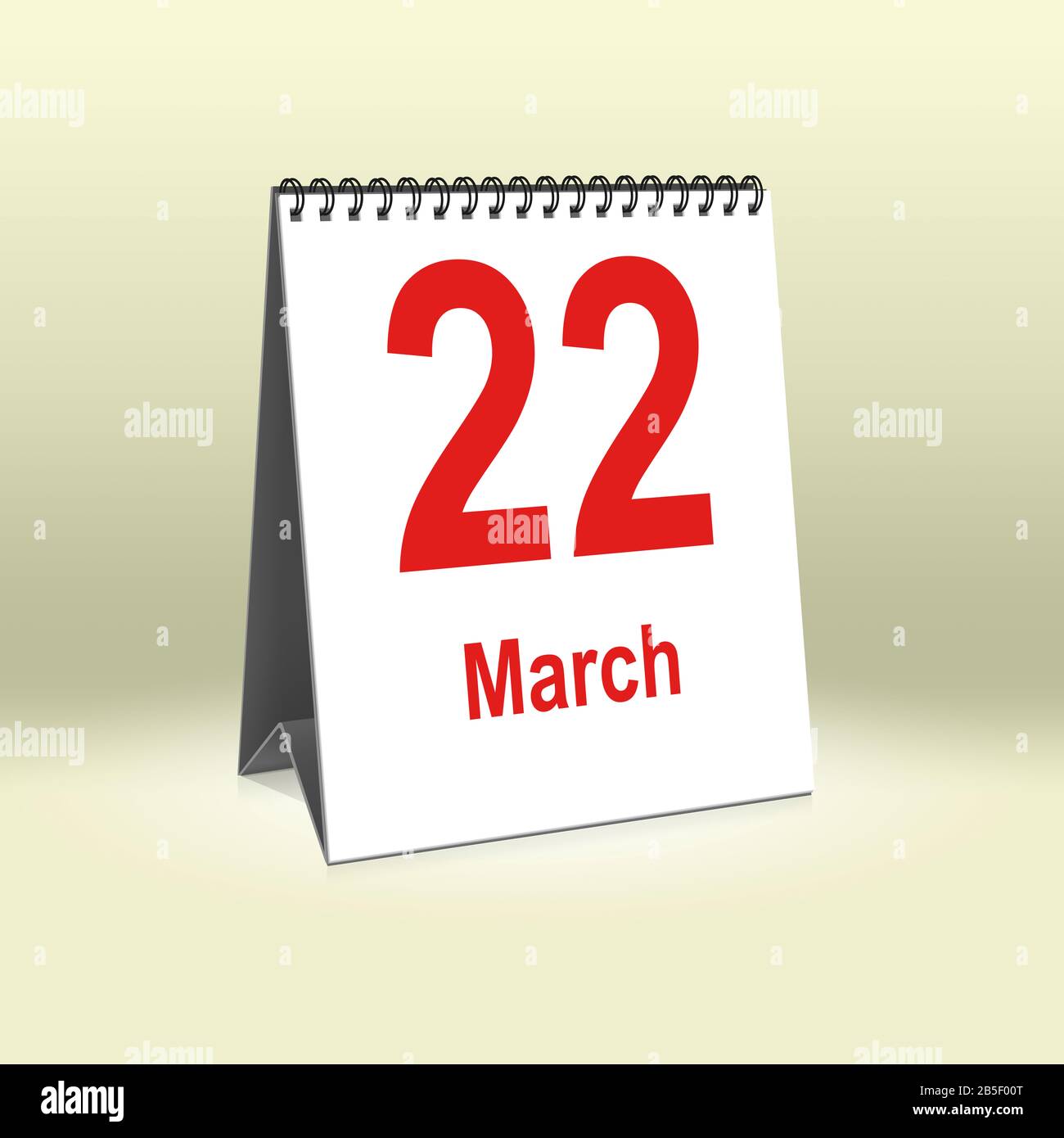 A calendar for the desk shows March 22th | Ein Kalender für den ...