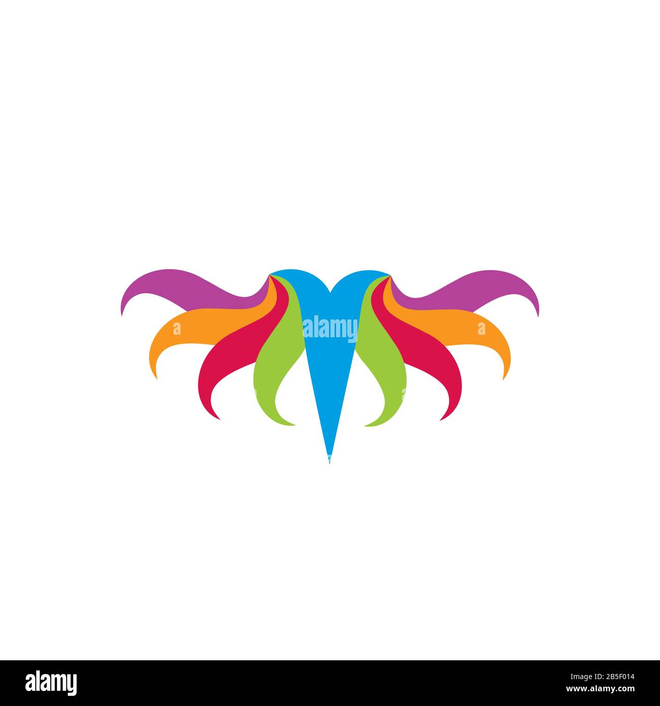 curves colorful beautiful decoration logo vector Stock Vector Image ...