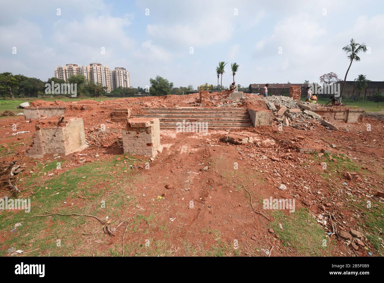Remains of the Lalkuthi, a British era house of Rani Rashmoni (1793 ...