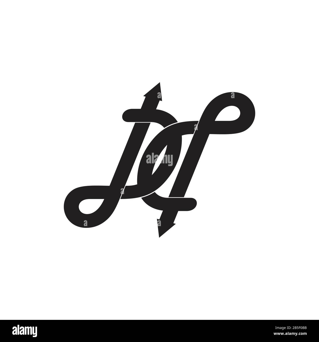 letter dd linked curves linear logo vector Stock Vector Image & Art - Alamy