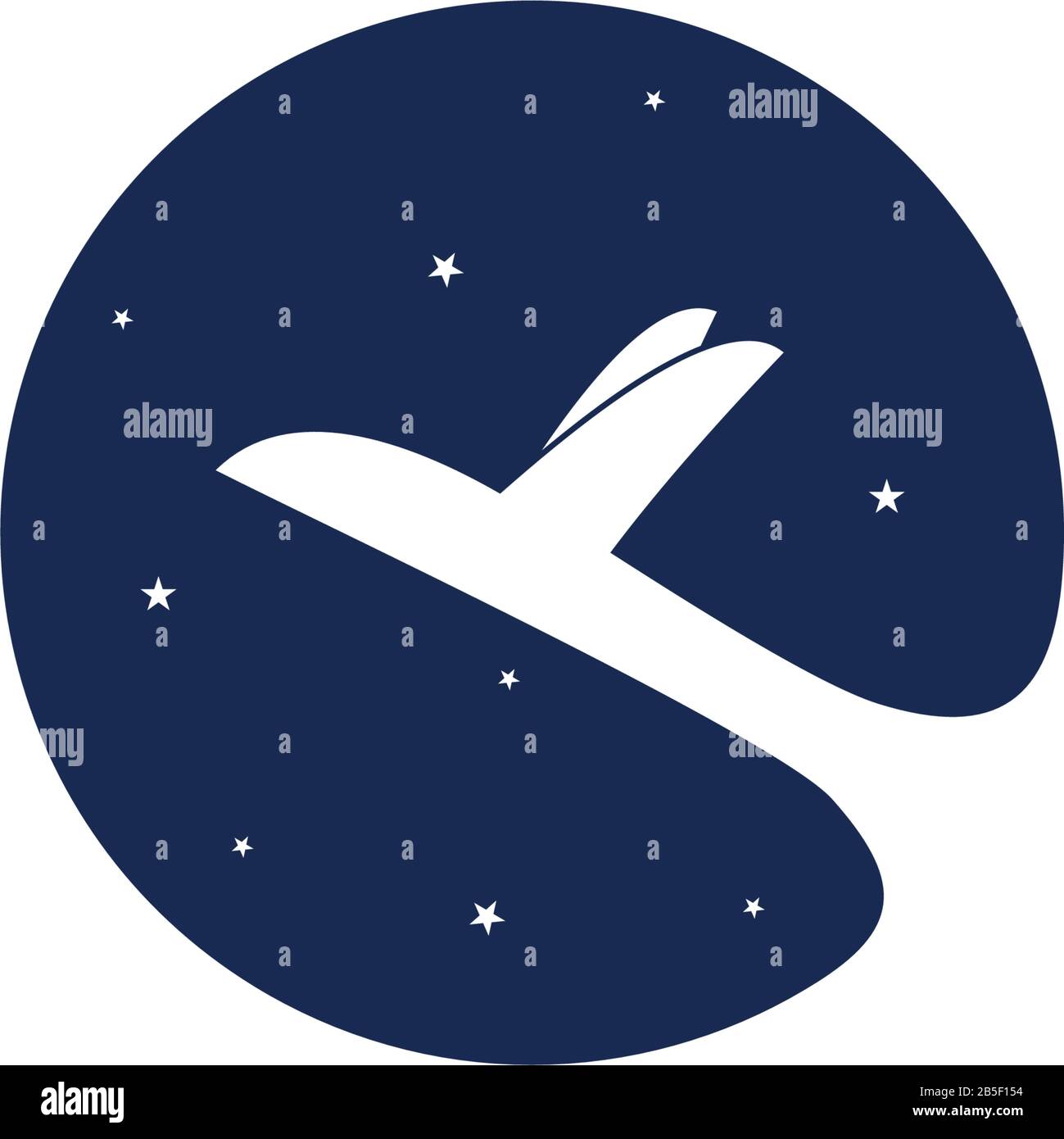 sky stars motion swoosh airplane motion logo vector Stock Vector Image ...