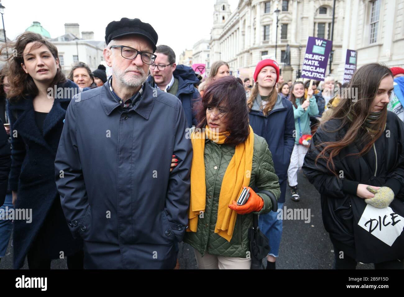 Labour leader Jeremy Corbyn and his wife wife Laura Alvarez during the ...