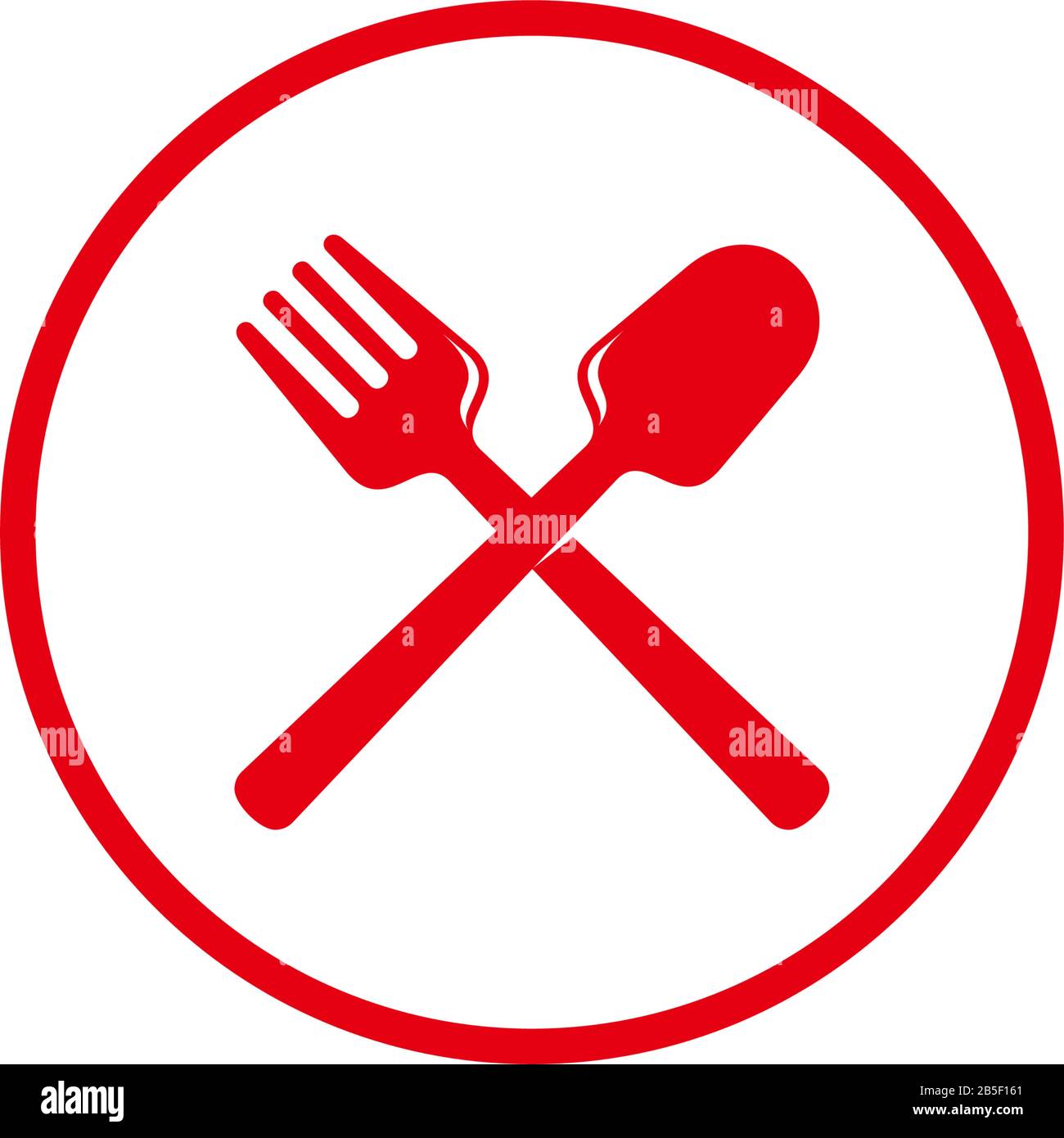 simple cross spoon fork overlapping design decoration vector Stock ... simple cross spoon fork overlapping design decoration vector Stock ...