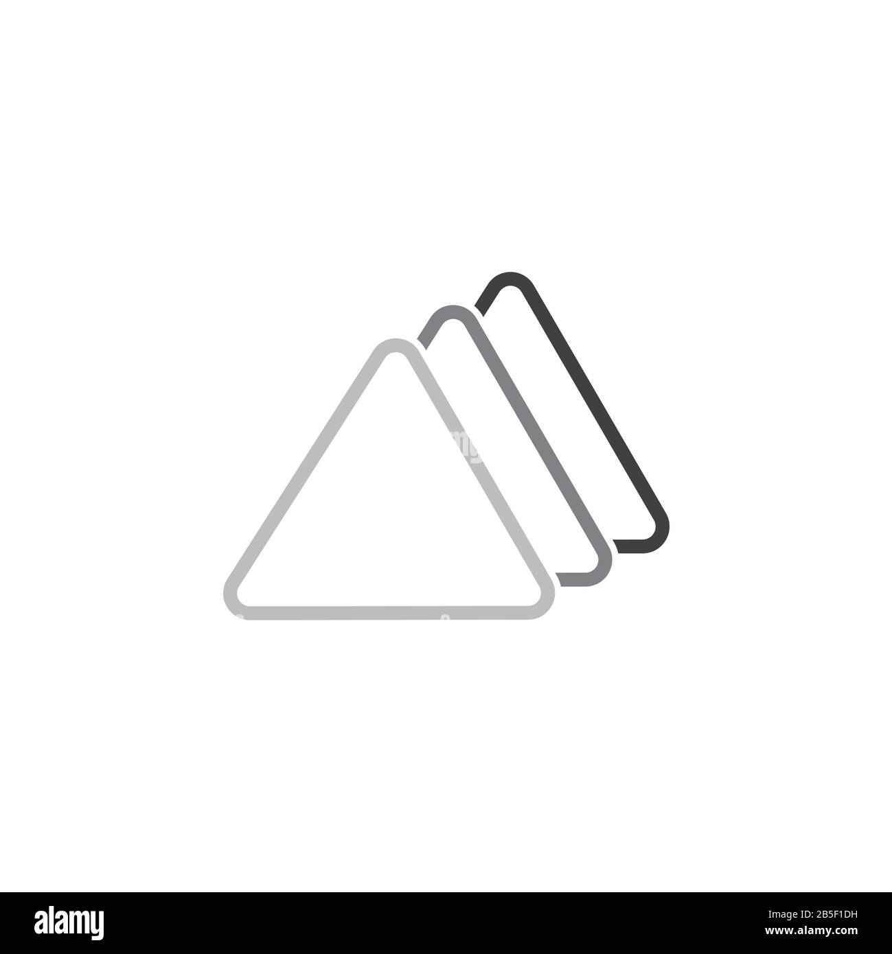 arrow triangle simple line motion design logo vector Stock Vector Image ...