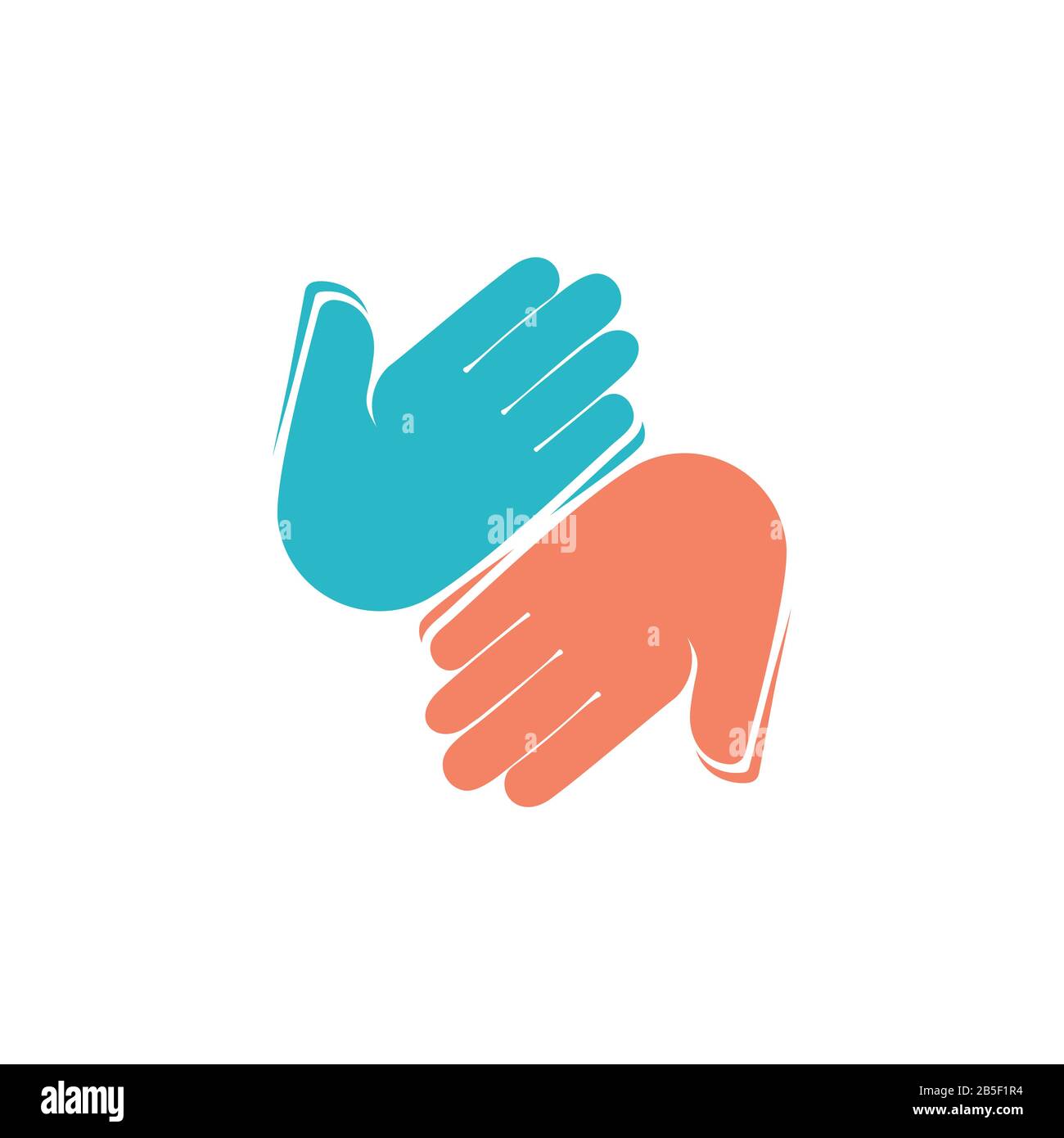 hi hand gesture symbol logo vector Stock Vector Image & Art - Alamy