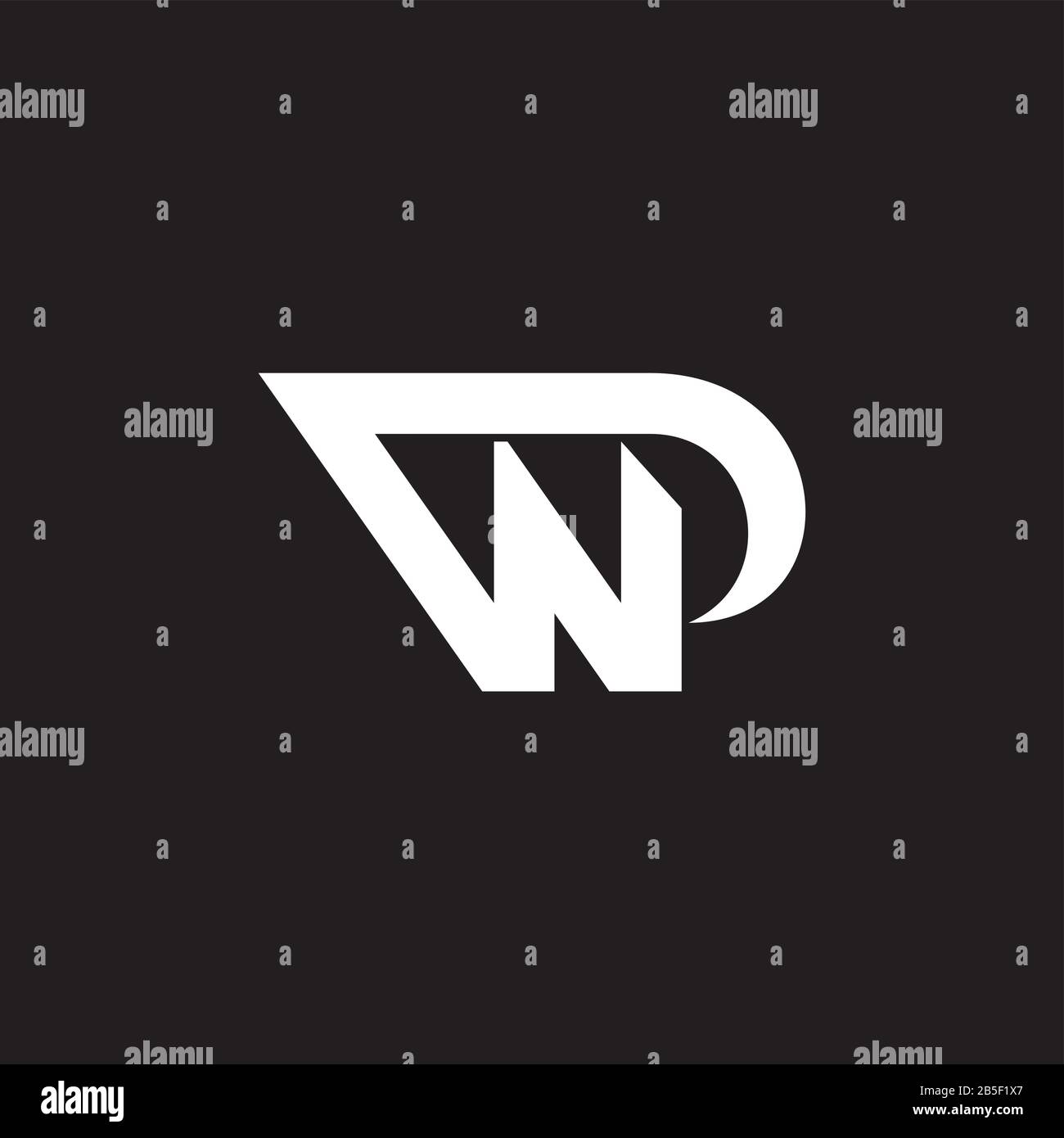 letter w motion swoosh geometric arrow symbol logo vector Stock Vector ...