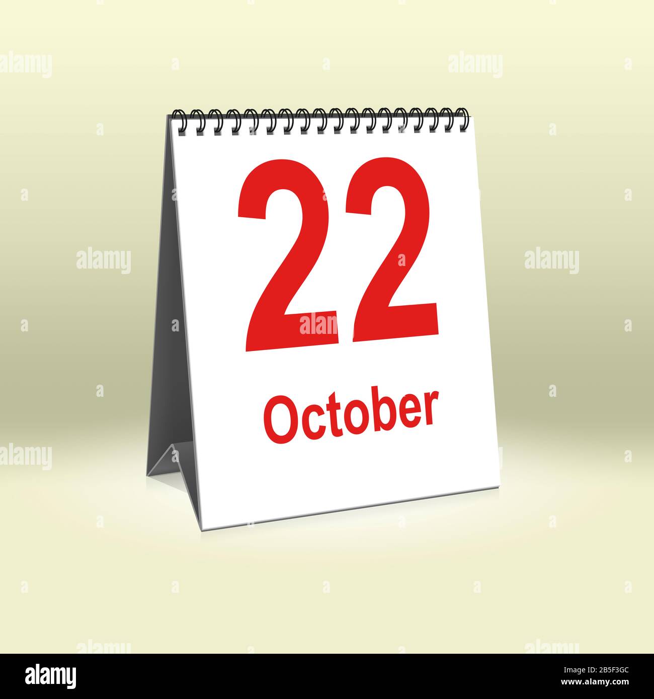 A calendar for the desk shows October 22th | Ein Kalender für den ...