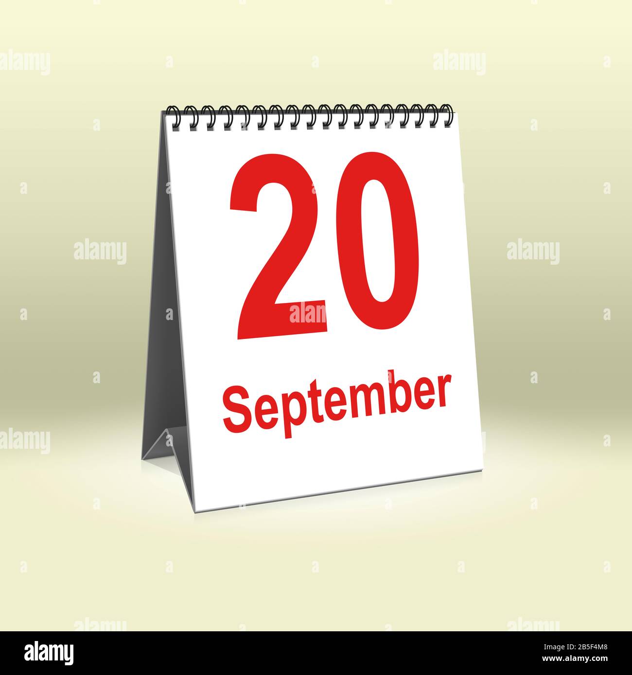A calendar for the desk shows September 20th | Ein Kalender für den ...