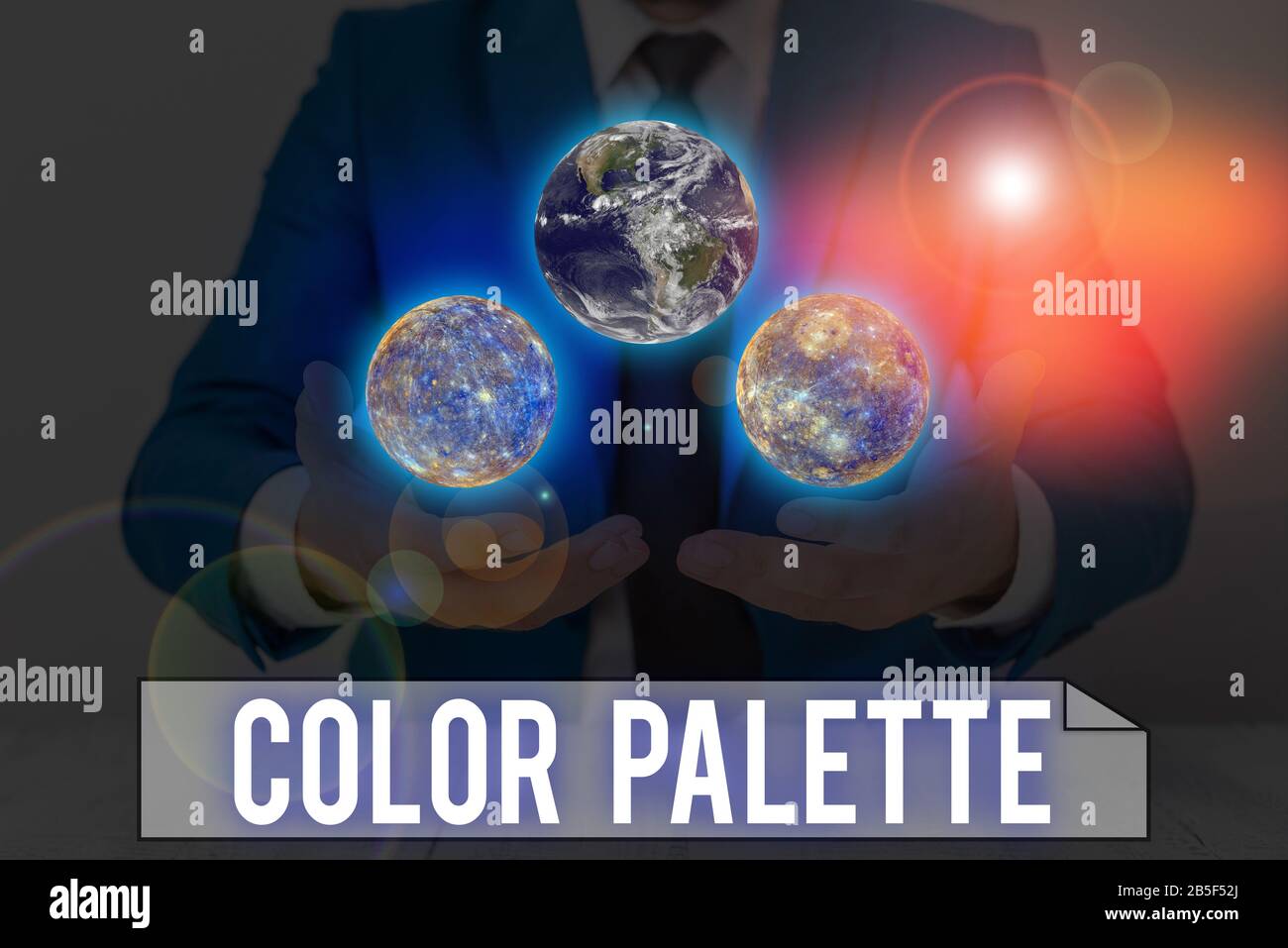 Word writing text Color Palette. Business photo showcasing full range ...
