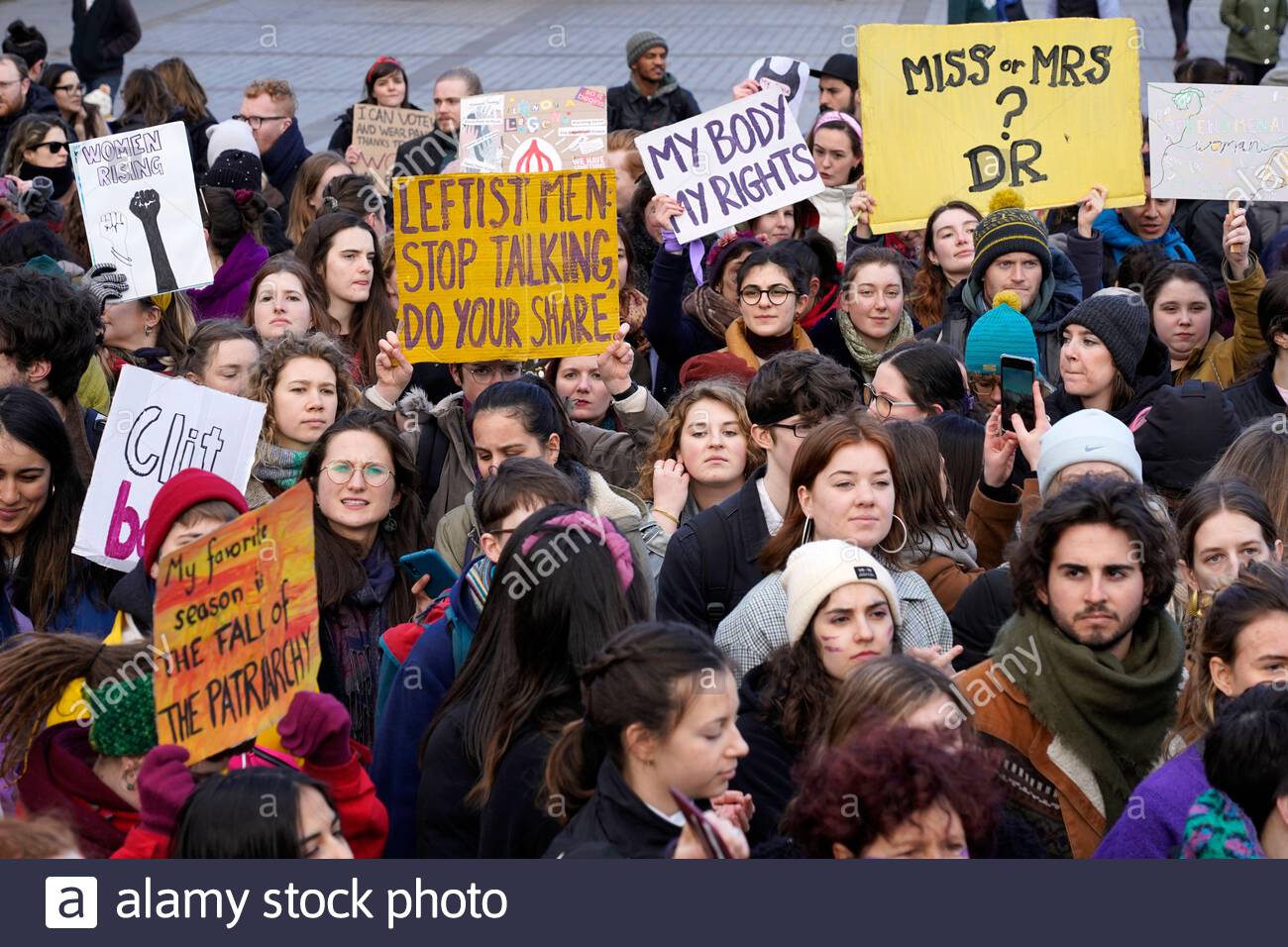 Demonstration protest womens rights edinburgh hi-res stock photography ...